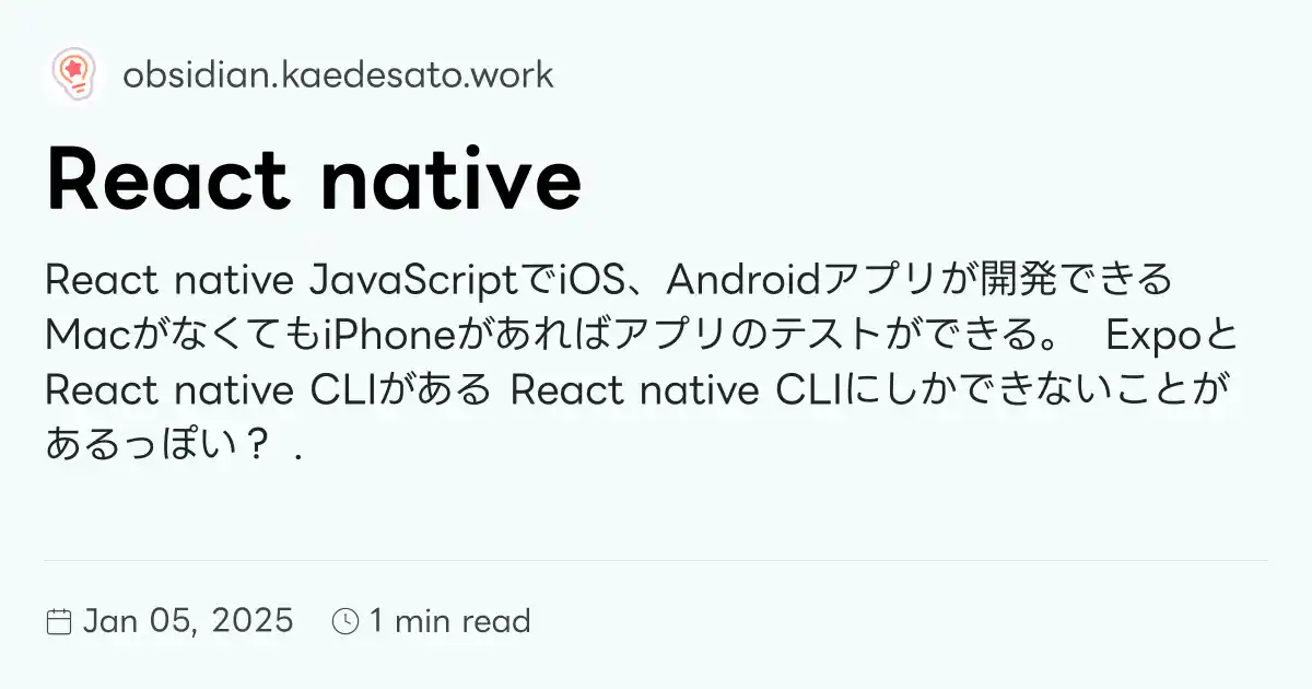 React native